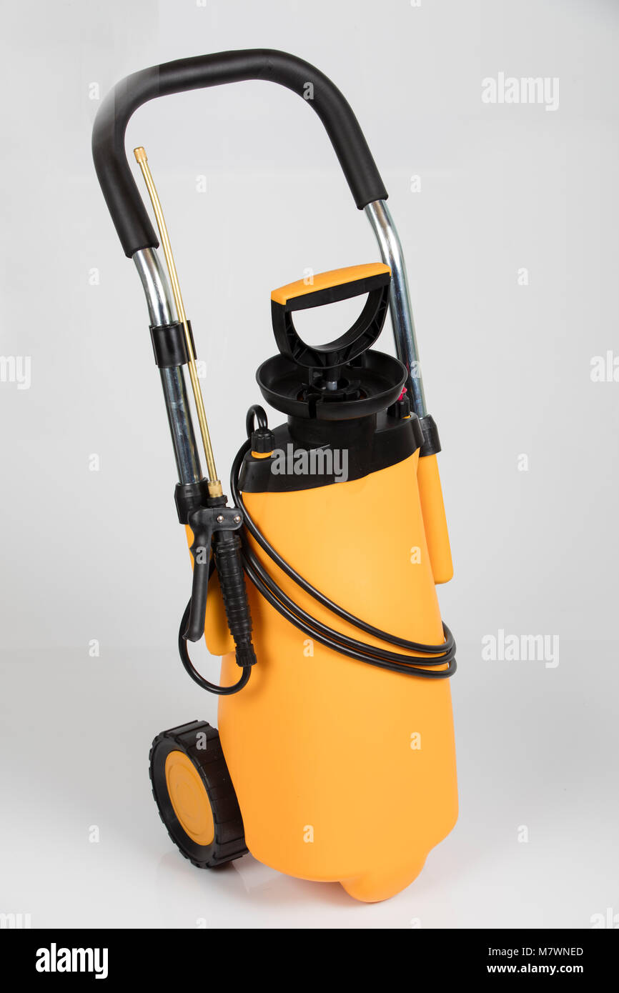 insecticide sprayers on isolated white background Stock Photo - Alamy