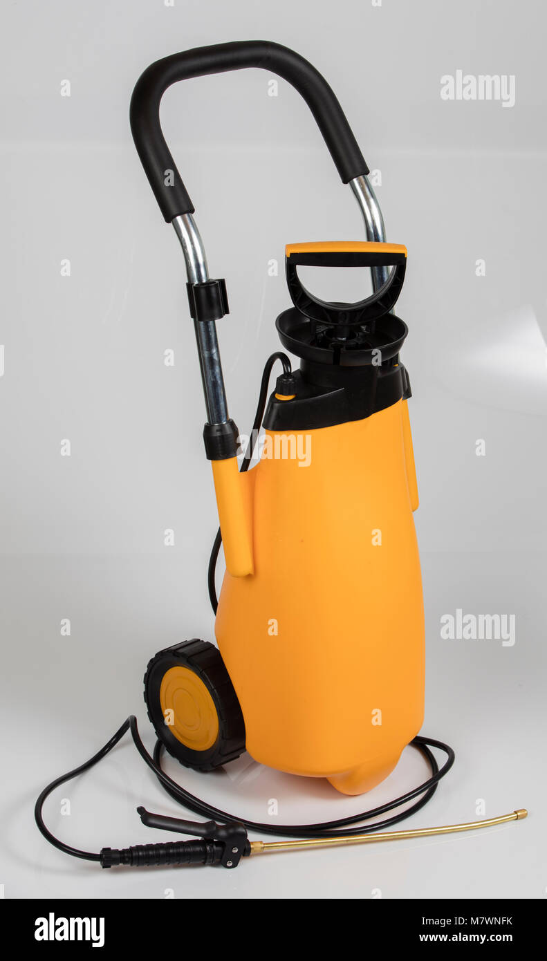 insecticide sprayers on isolated white background Stock Photo - Alamy