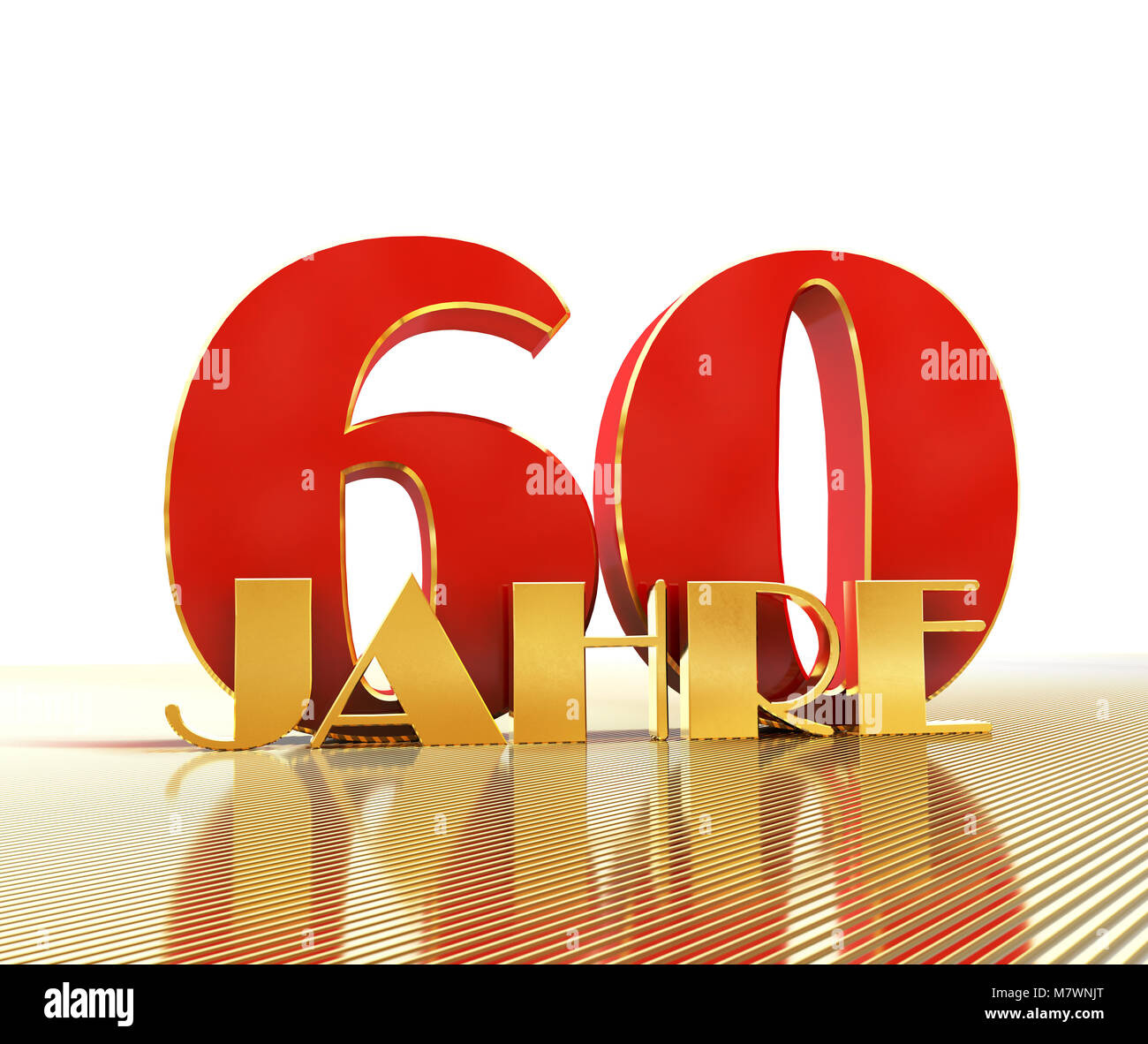 Golden number sixty (number 60) and the word "years" against the ...