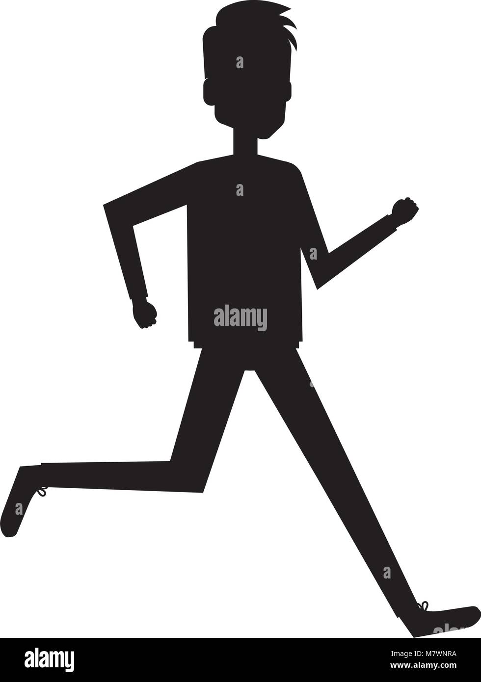 young man running avatar character Stock Vector Image & Art - Alamy