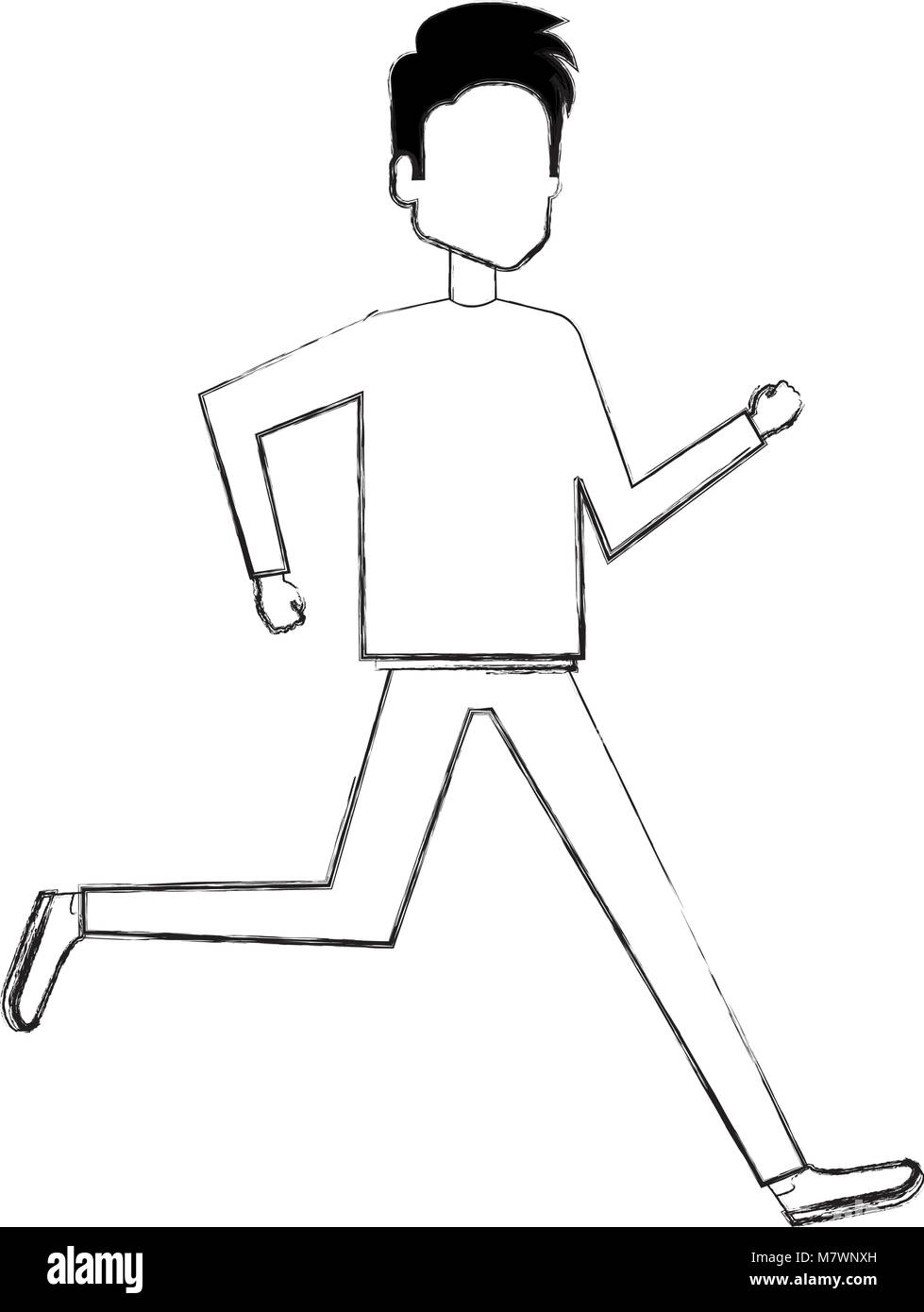 young man running avatar character Stock Vector Image & Art - Alamy