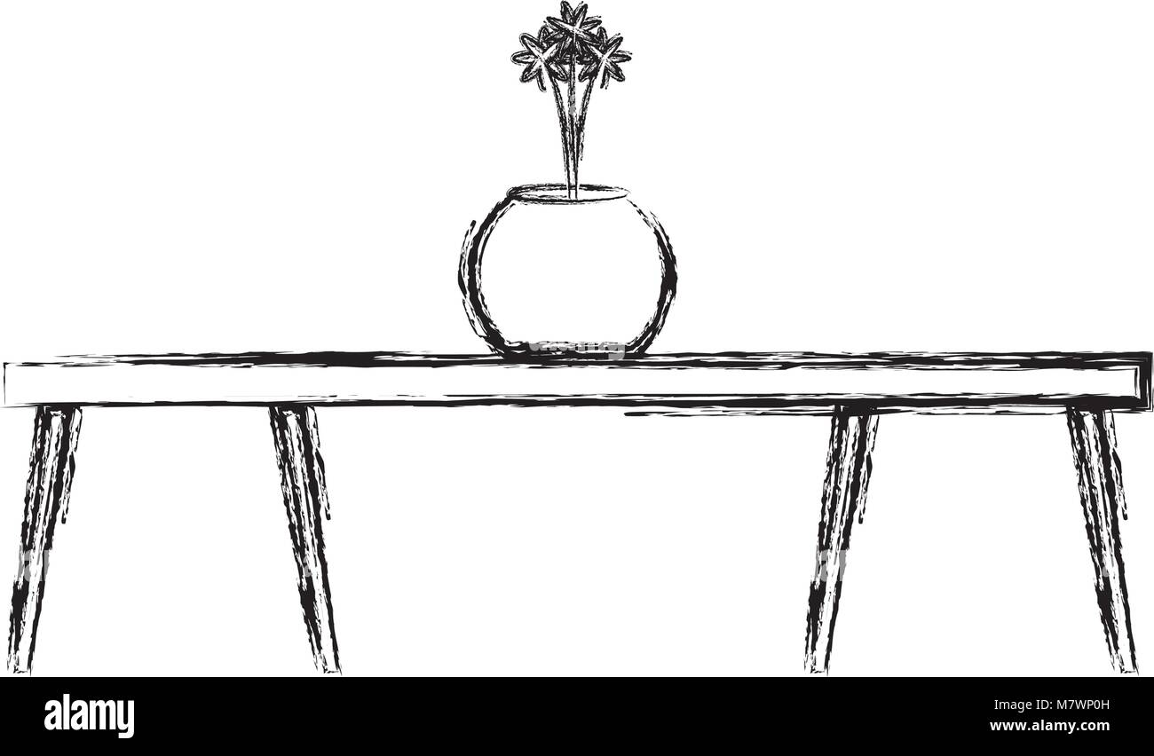 Tabletop flowers Stock Vector Images - Alamy