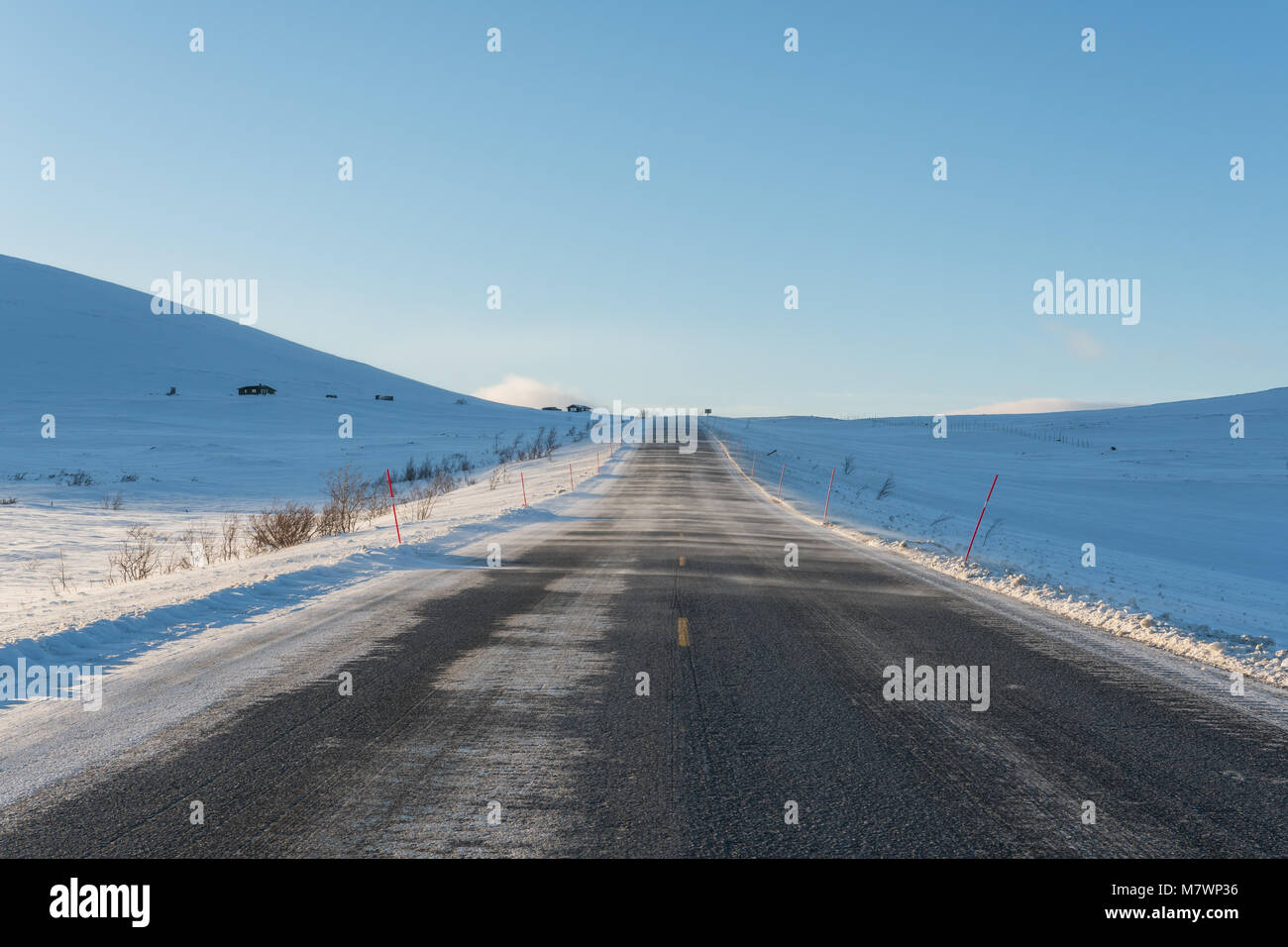 Finnmark, Norway, Road at winter Stock Photo - Alamy