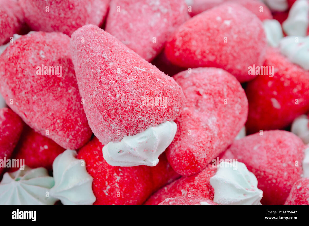 Delicious Strawberry-shaped candies Stock Photo - Alamy