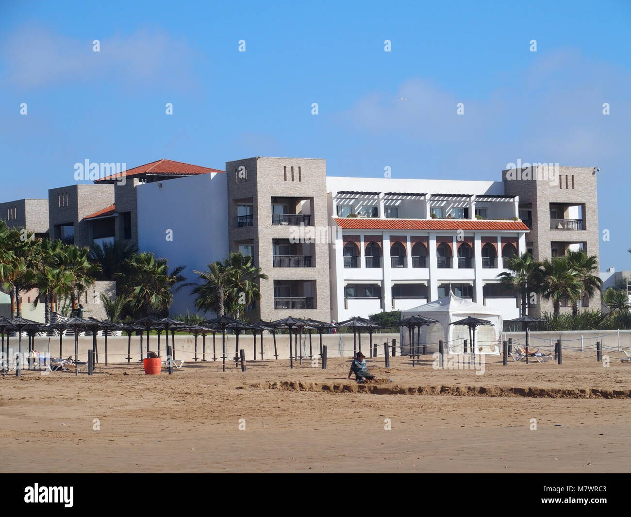 AGADIR, MOROCCO AFRICA on FEBRUARY 2017: Modern hotel building and ...