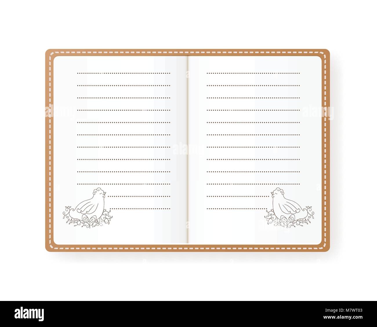 Beige notebook Stock Vector Images - Alamy