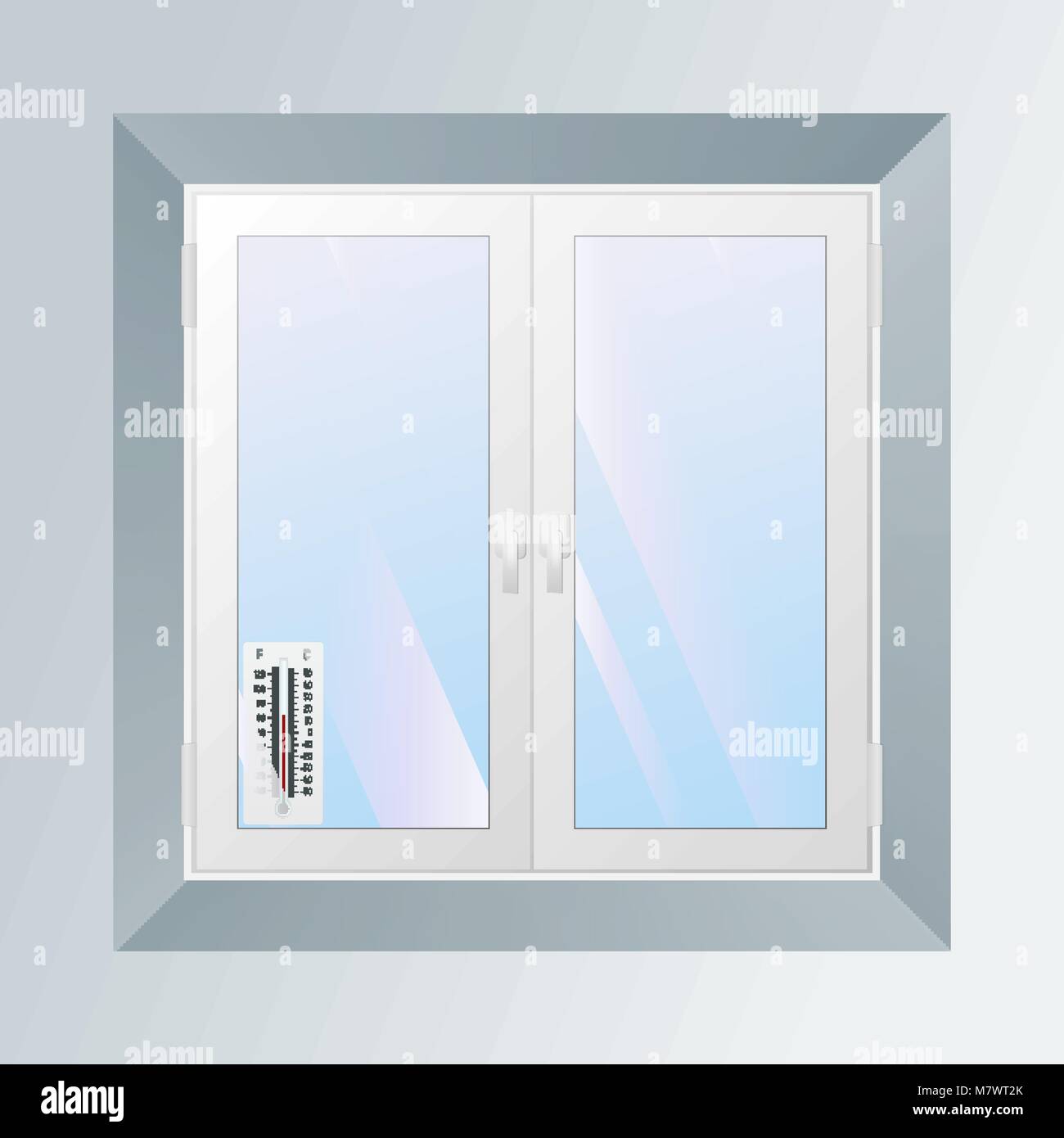Measure glass window Stock Vector Images - Alamy