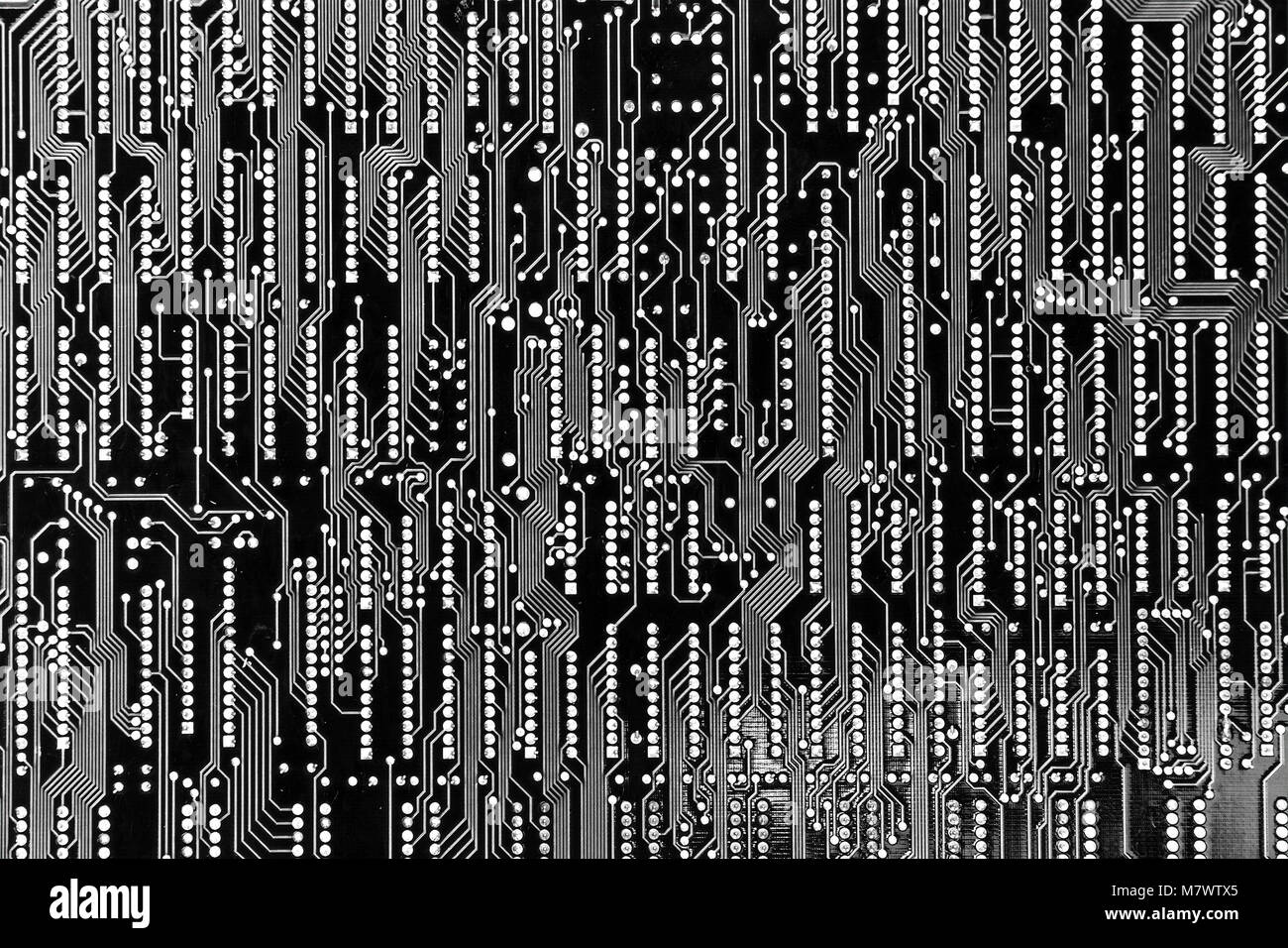 Motherboard circuitry Black and White Stock Photos & Images - Alamy