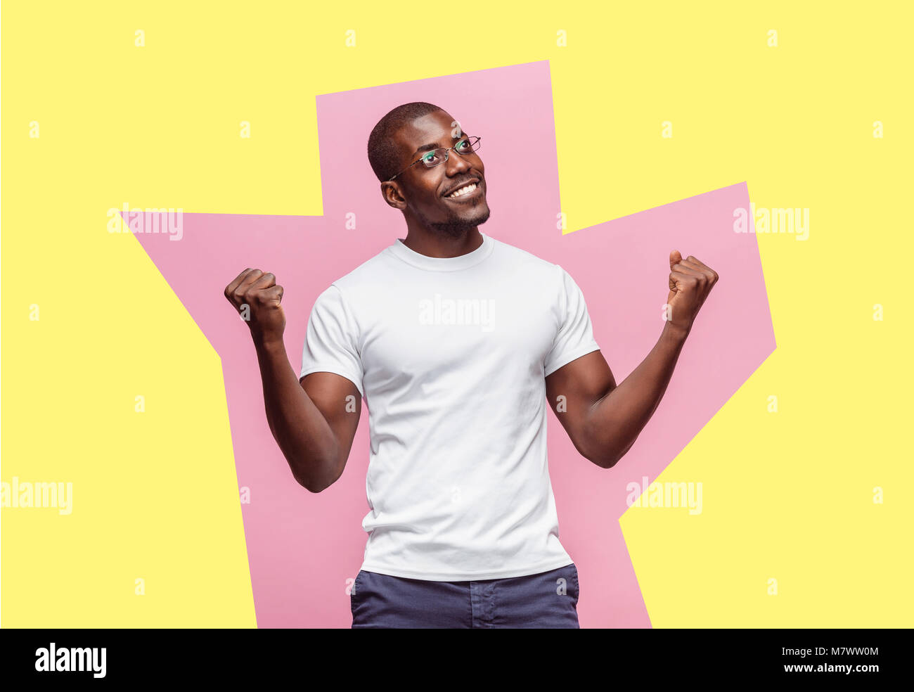 I won. Winning success happy man celebrating being a winner. Dynamic ...