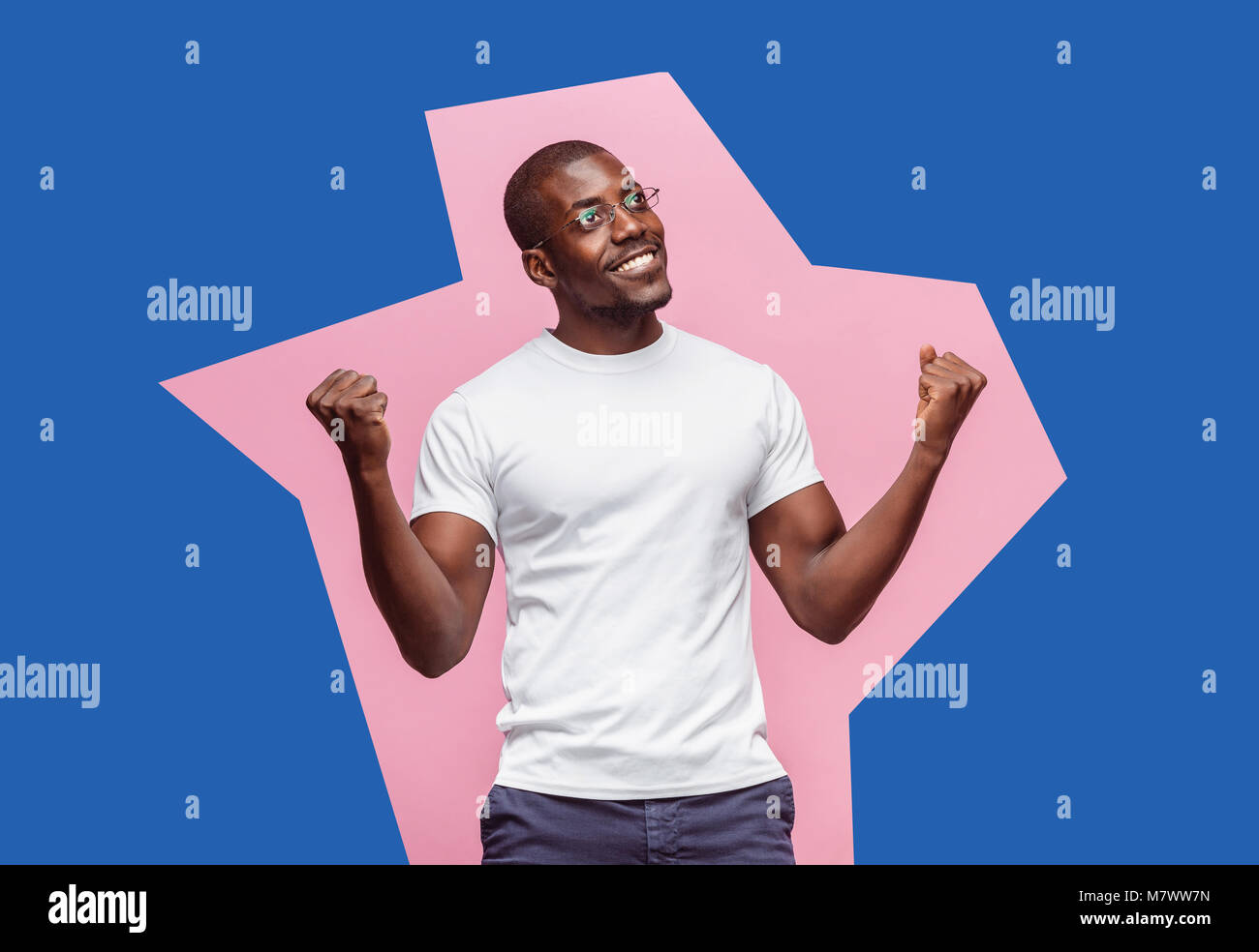 I won. Winning success happy man celebrating being a winner. Dynamic ...