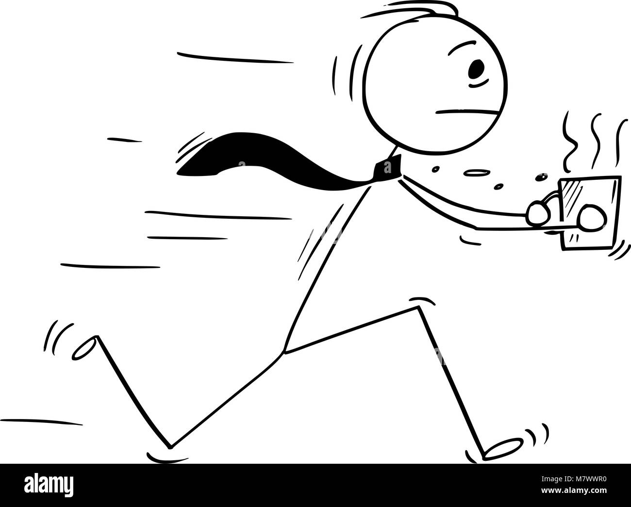 Work tea cup Stock Vector Images - Alamy