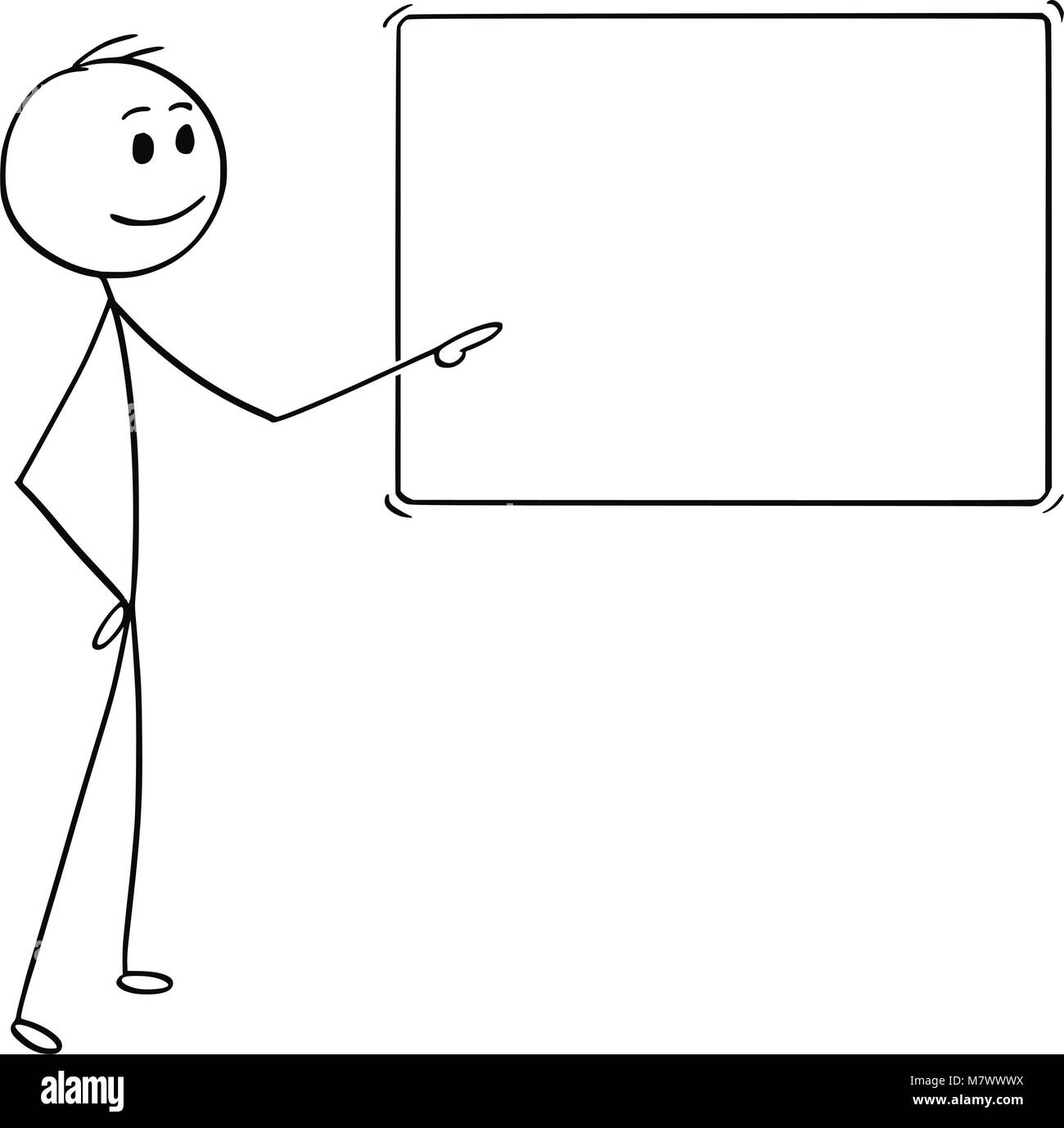 Smiling confident man pointing Stock Vector Images - Alamy