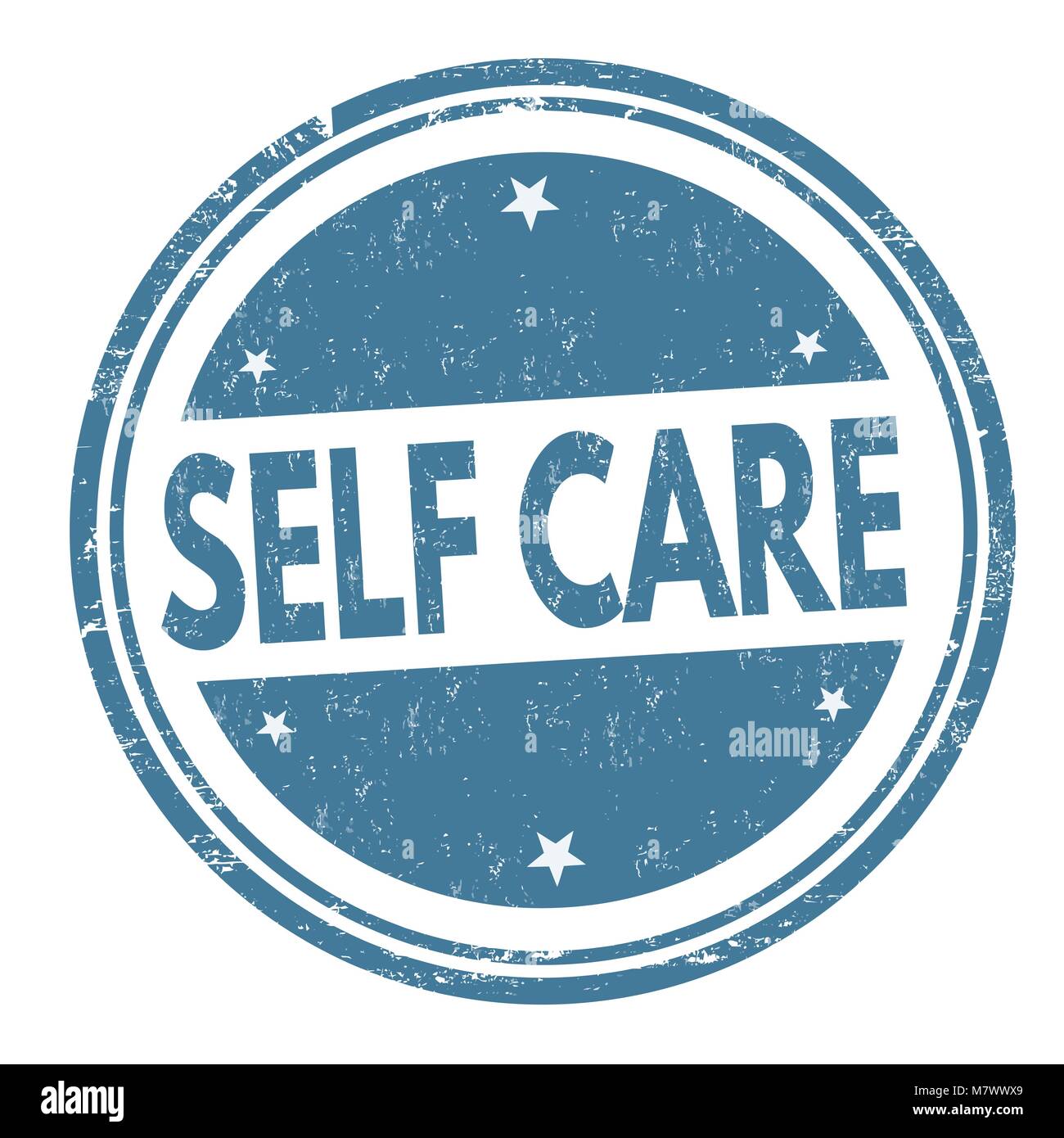 Self care grunge rubber stamp on white background, vector illustration ...