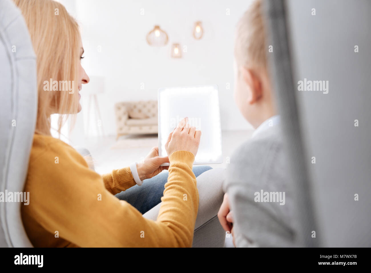 Kid tablet hi-res stock photography and images - Alamy
