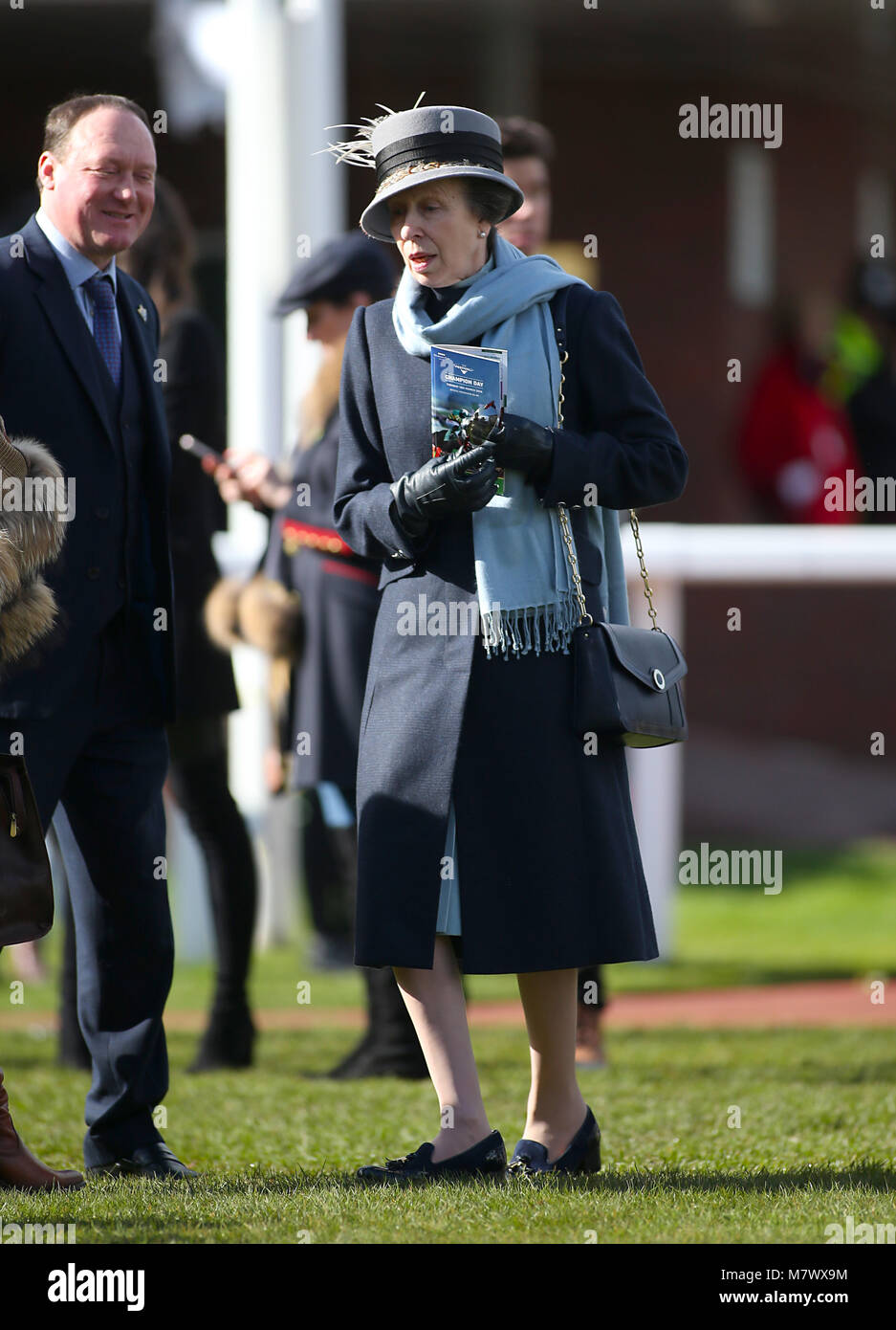 The Princess Royal during Champion Day of the 2018 Cheltenham Festival ...