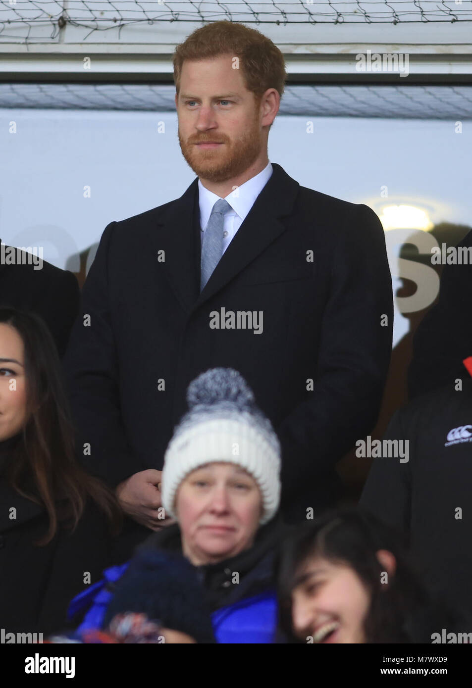 Prince harry watches england rugby hi-res stock photography and images ...