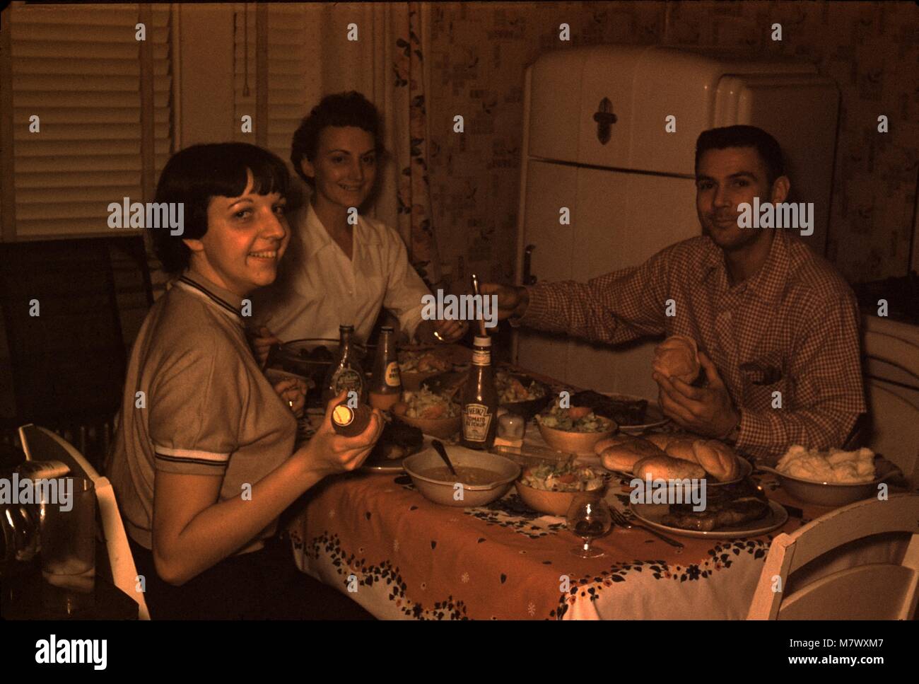 1970s Family Dinner