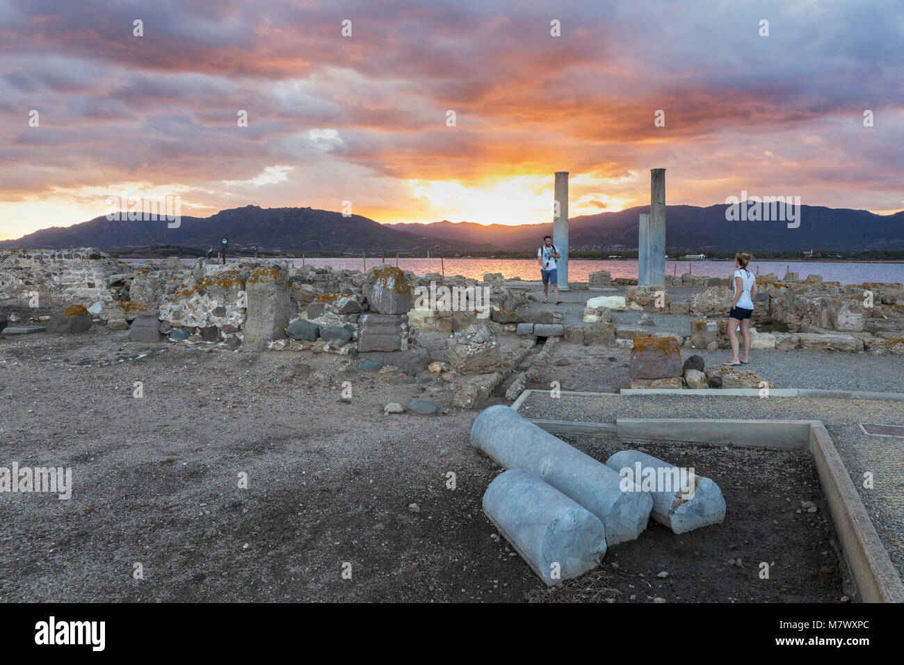 Archaeological excavations of Nora, Pula Village, Cagliari district ...