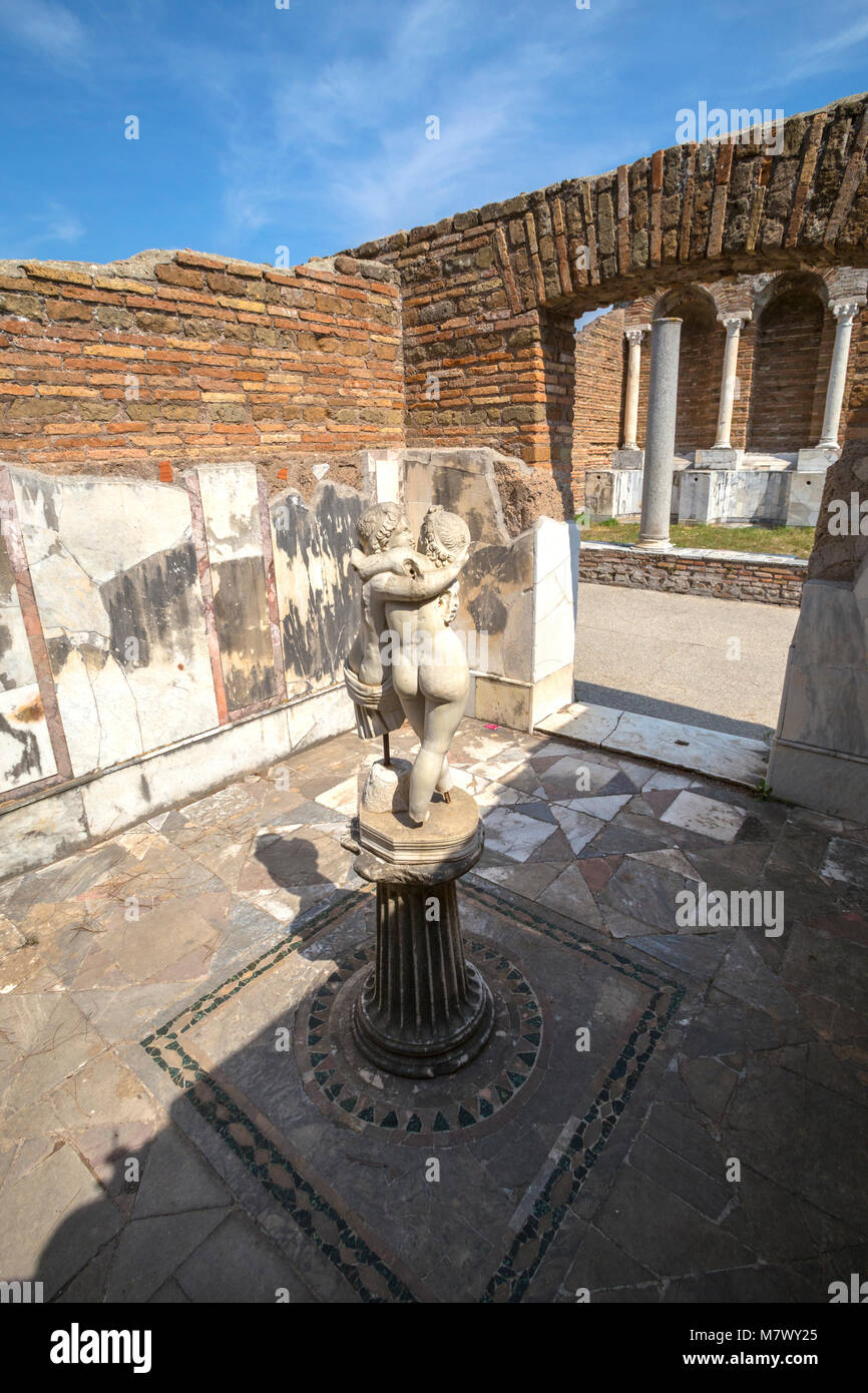 Statue of Psyche Revived by Cupid's Kiss, Ostia Antica, Ostia village ...