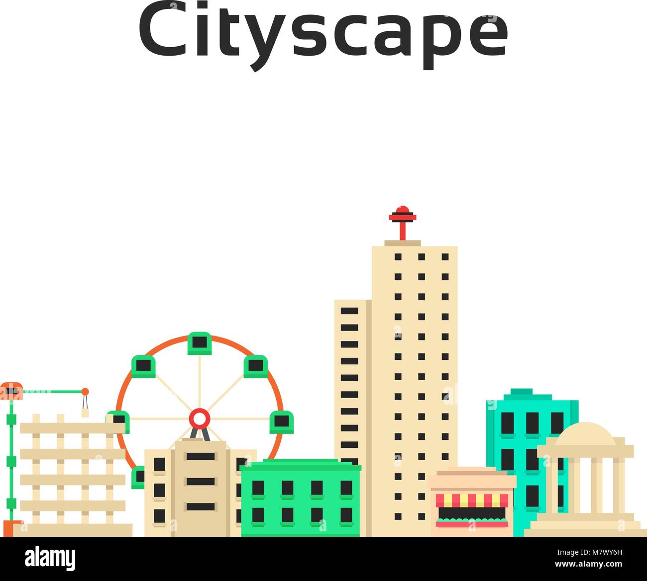 City social scene Stock Vector Images - Alamy
