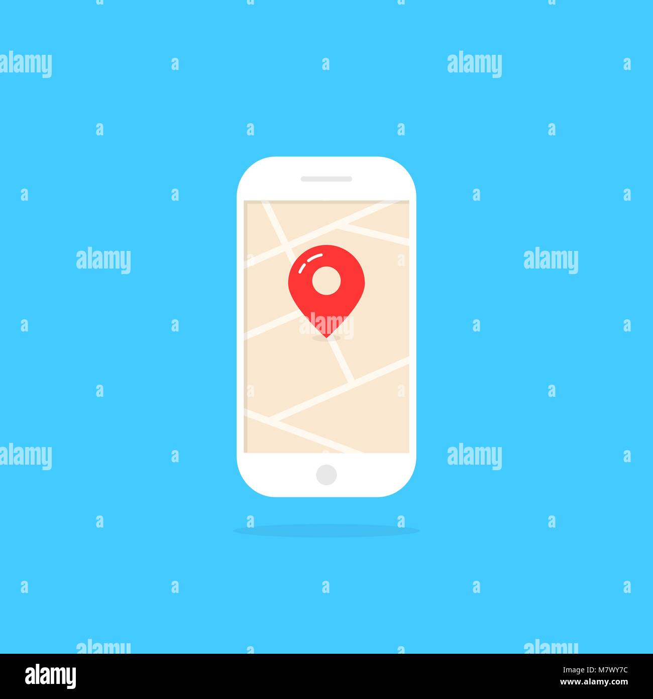 Road smartphone Stock Vector Images - Alamy