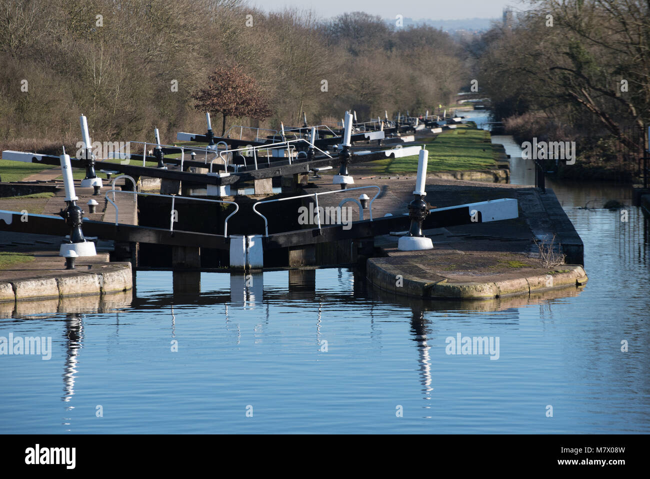 Windlass on canal lock beam hi-res stock photography and images - Alamy
