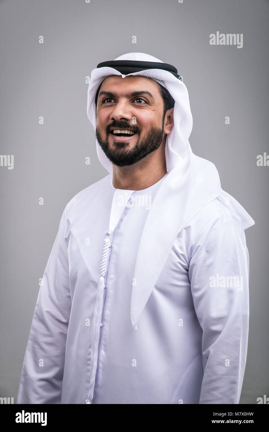 Arabic handsome man studio portraits Stock Photo - Alamy