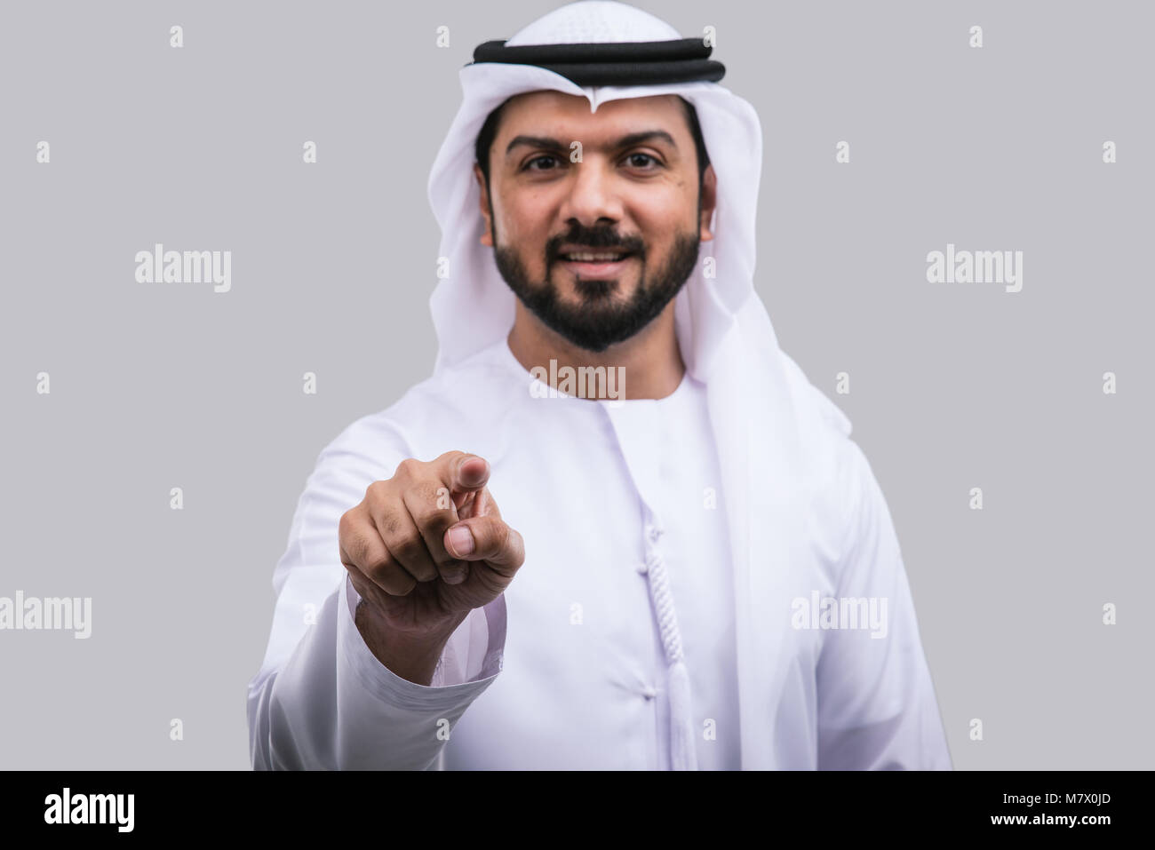 Arabic handsome man studio portraits Stock Photo - Alamy