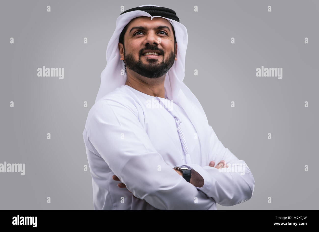 Arabic handsome man studio portraits Stock Photo - Alamy