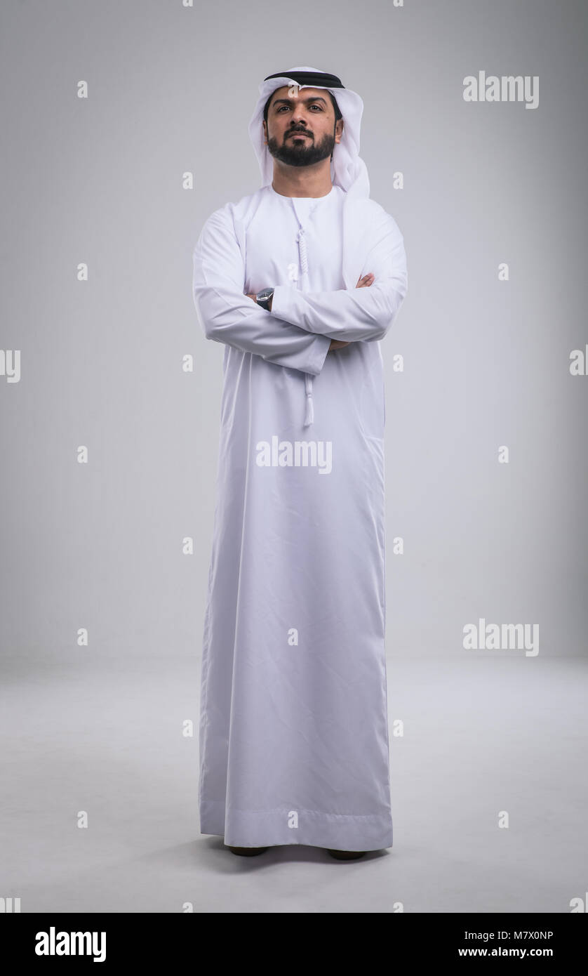 Arabic handsome man studio portraits Stock Photo - Alamy