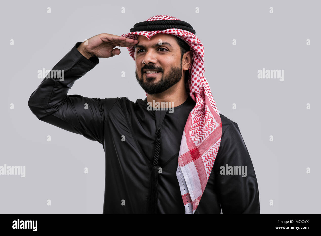 Arabic handsome man studio portraits Stock Photo - Alamy