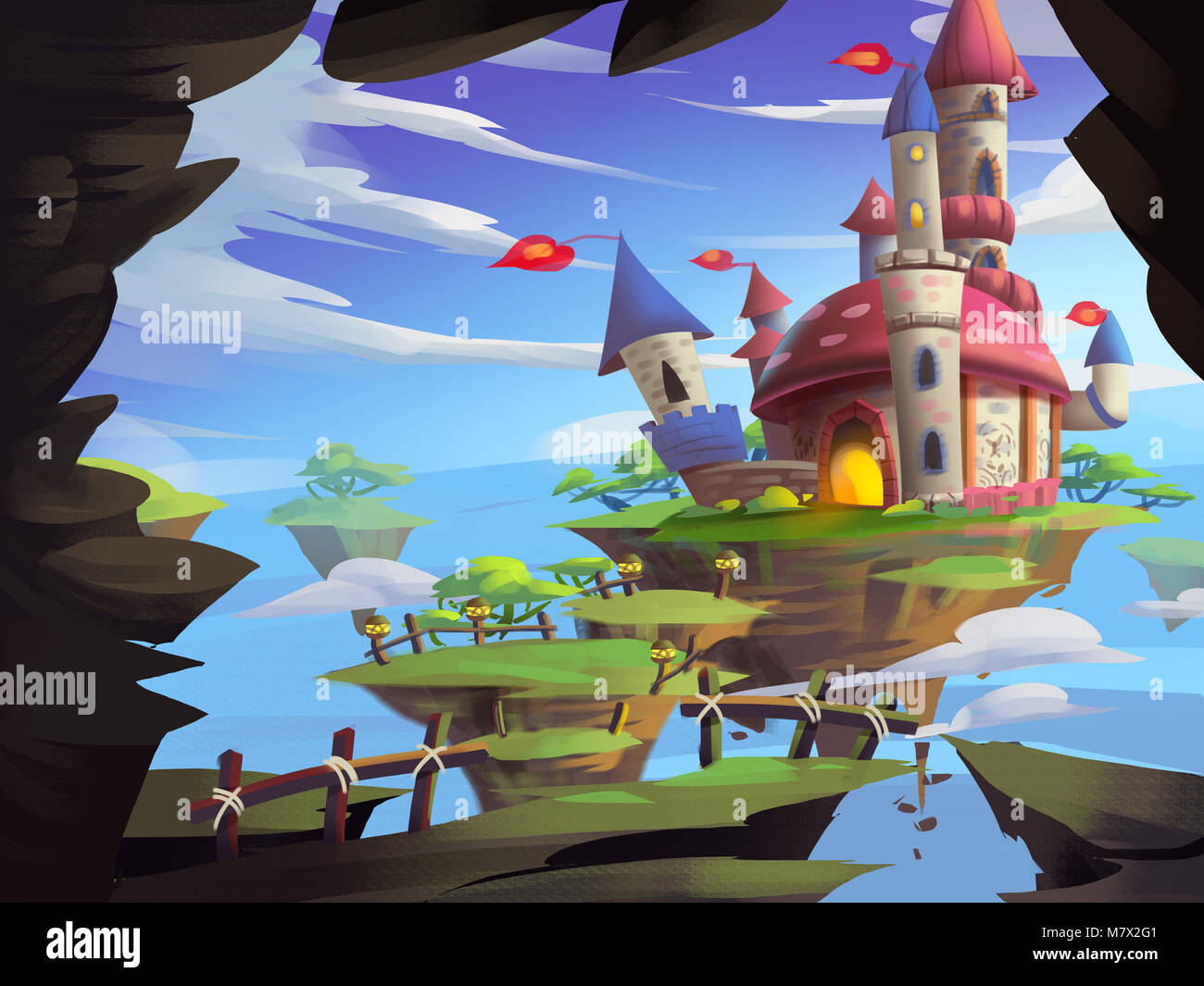 Futuristic Castle Concept Art