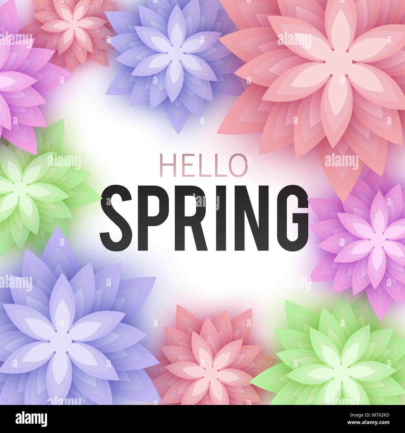 Spring flower market Stock Vector Images - Alamy
