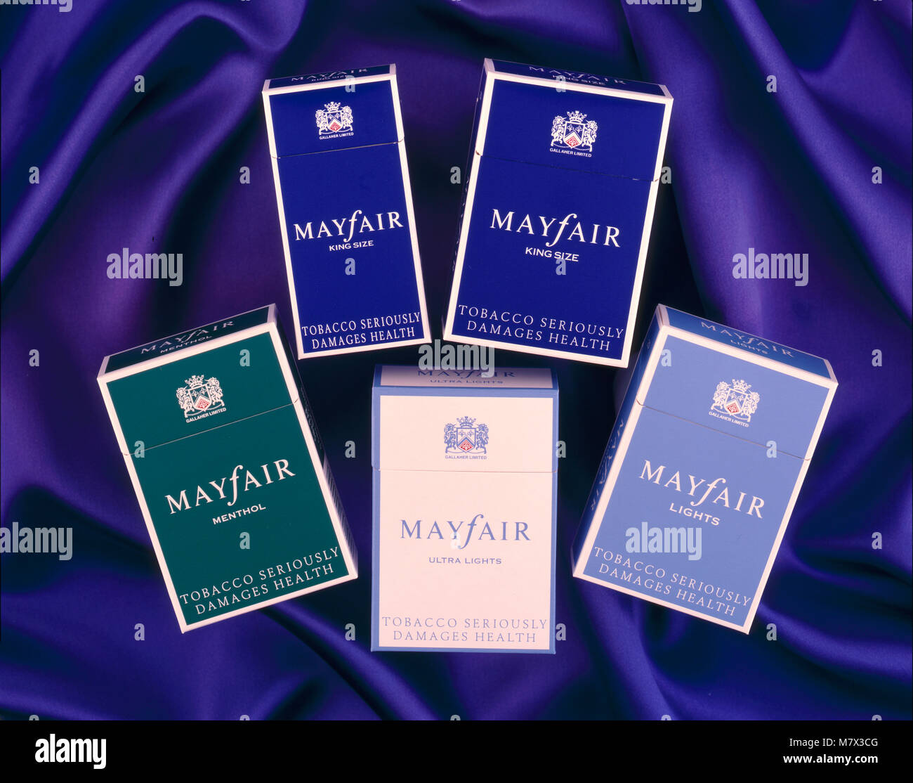 Mayfair cigarette packaging Stock Photo - Alamy