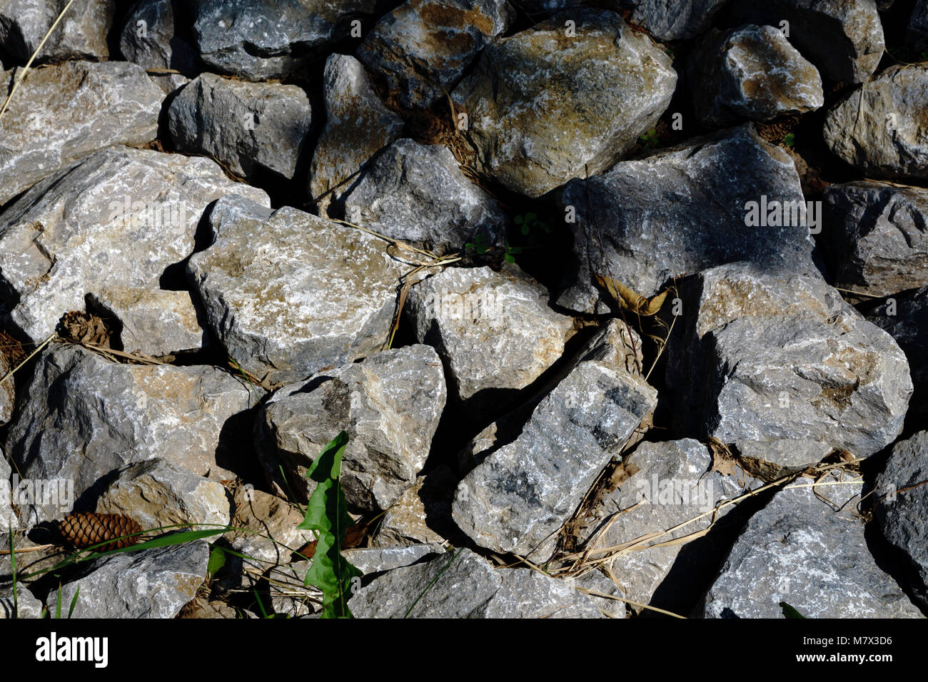 large grey gravel texture Stock Photo - Alamy