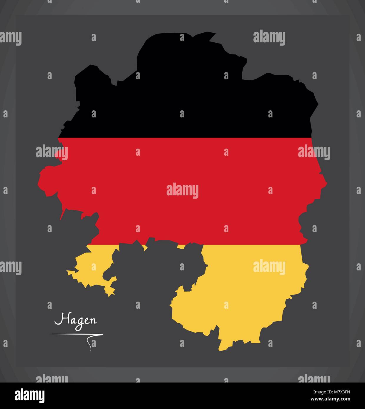 Hagen map hi-res stock photography and images - Alamy