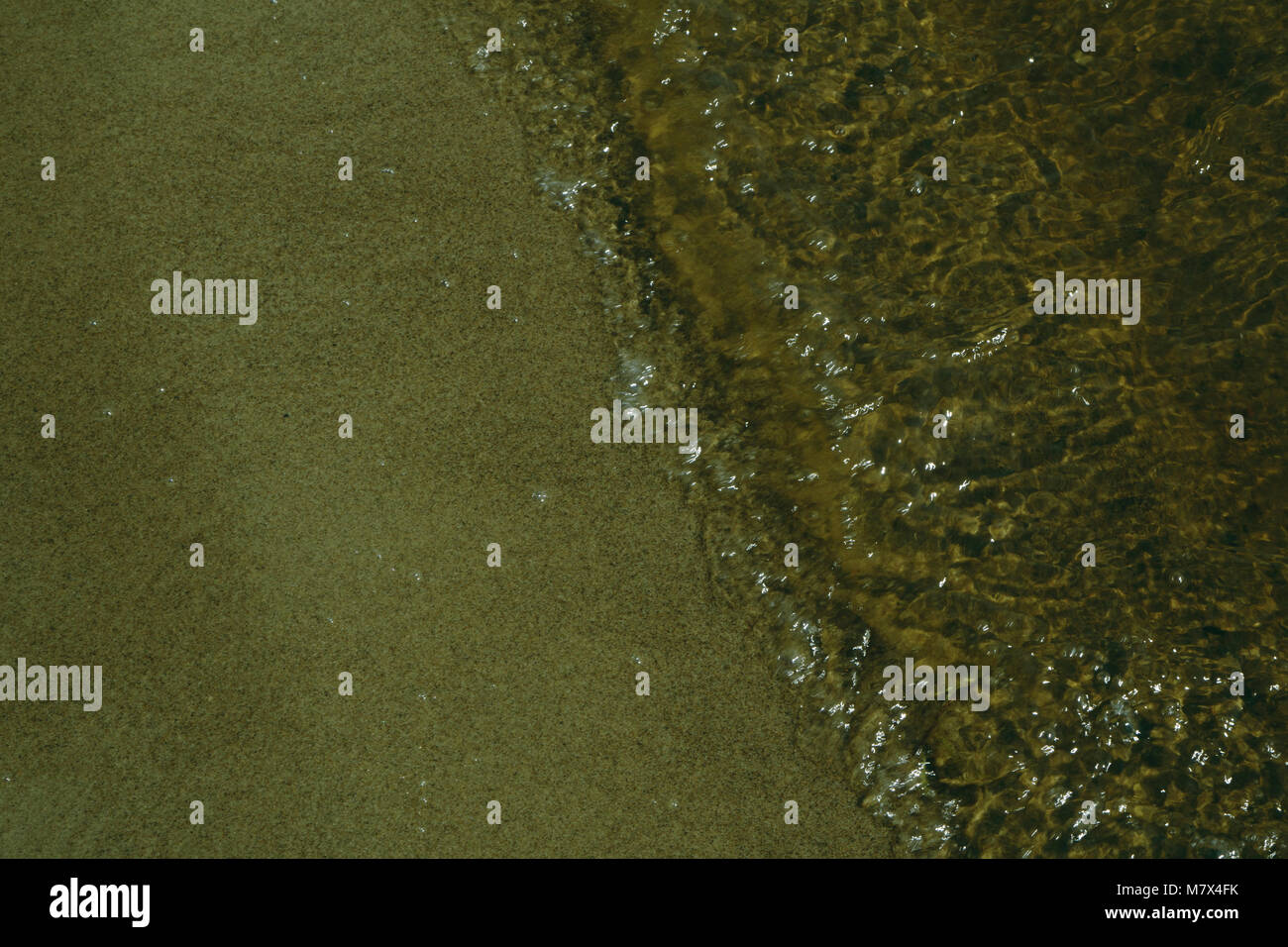 Tide, sand, water border Stock Photo - Alamy