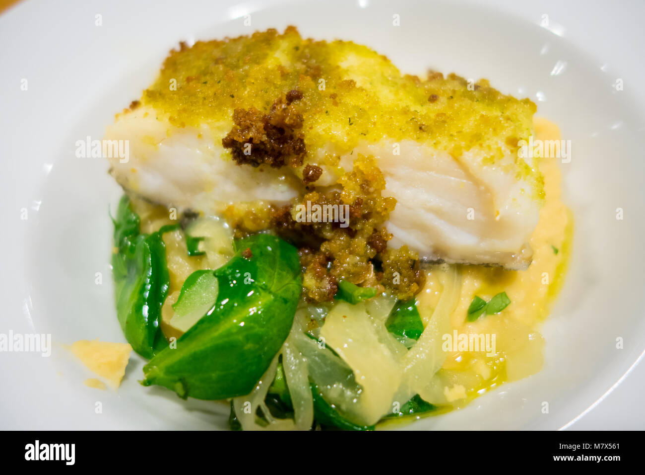 Cod with Vegetable Stock Photo - Alamy