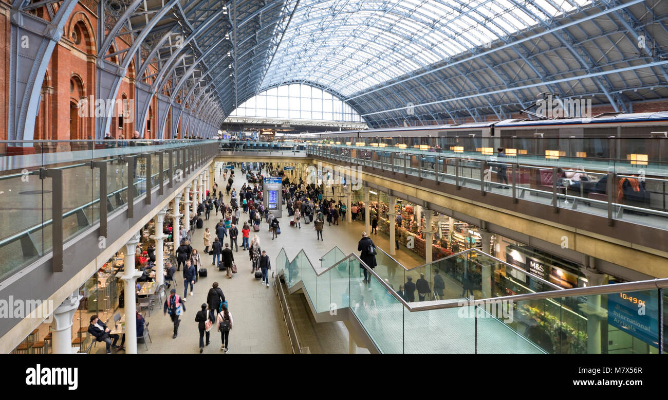 St Pancras International Railway Station, London, England, United ...