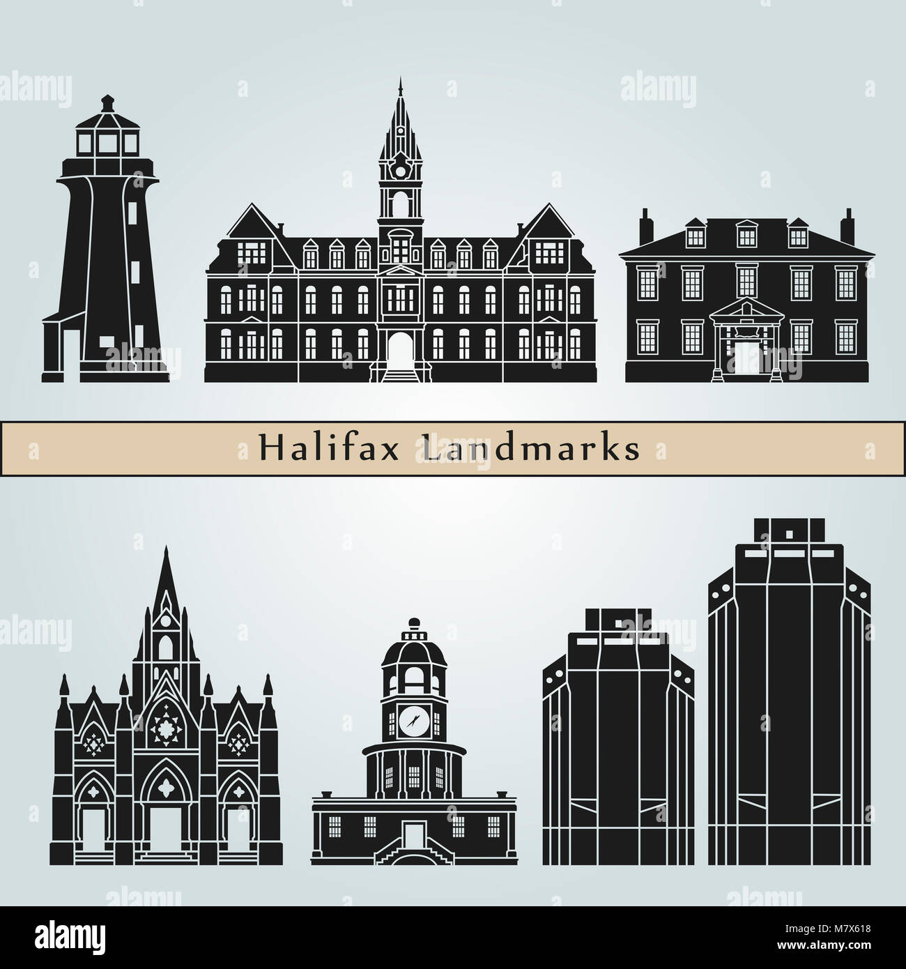 Halifax canada city skyline silhouette hi-res stock photography and ...