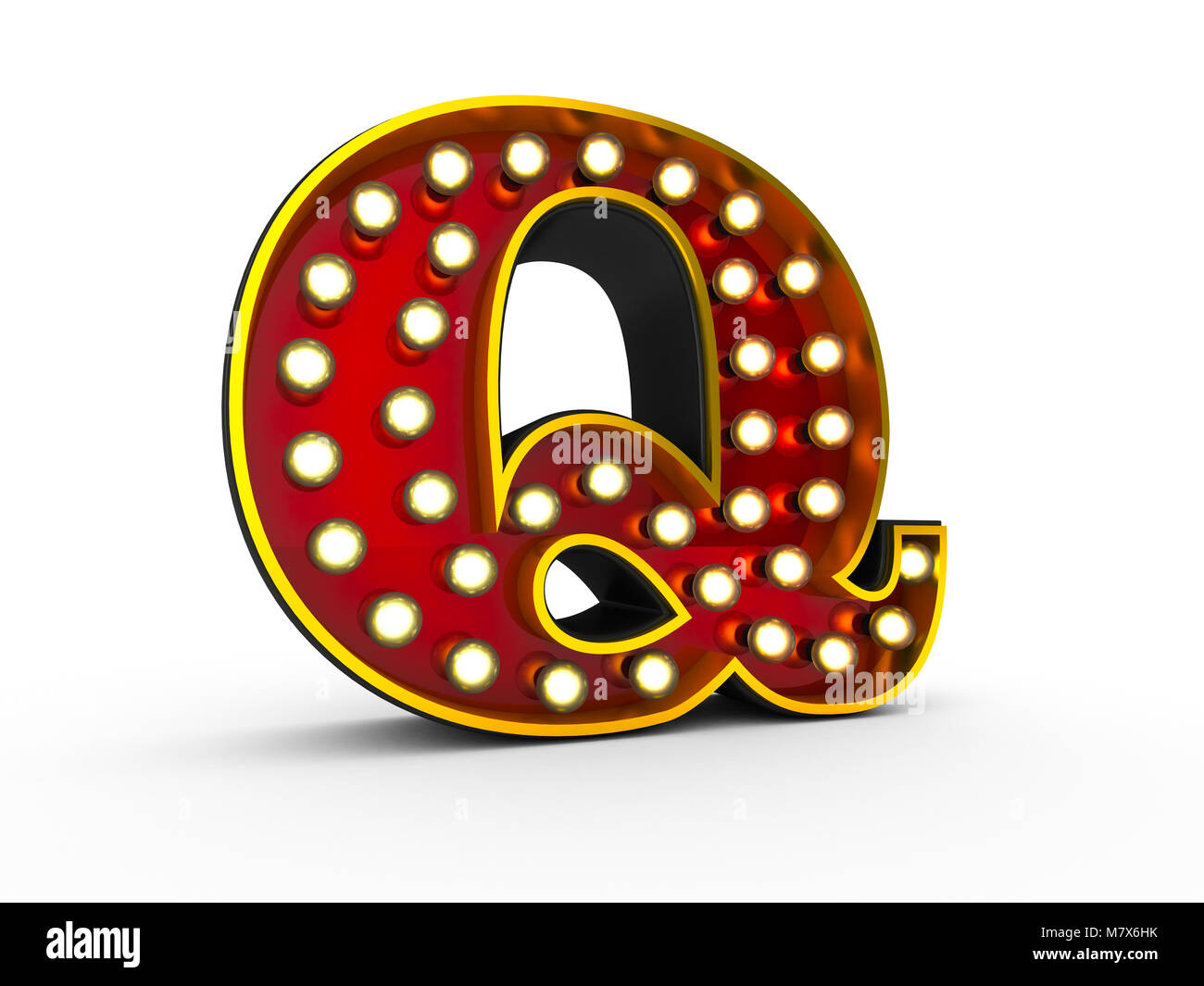 Letter q illustration Cut Out Stock Images & Pictures - Alamy