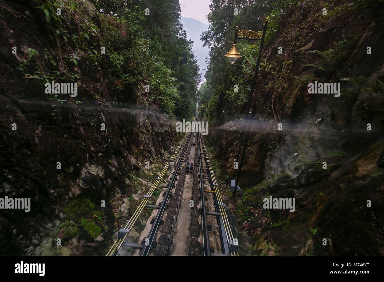 Bukit Bendera Tram at Penang Island, Malaysia Stock Photo - Alamy