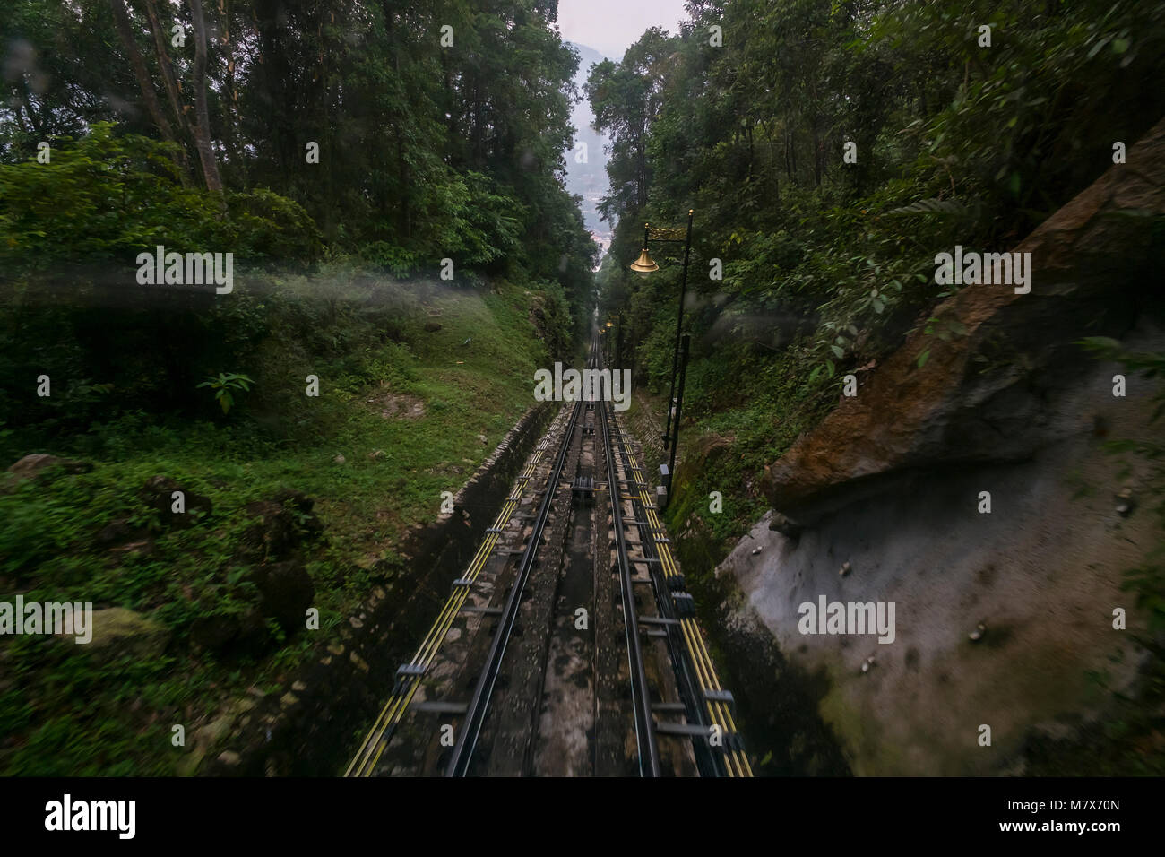 Bukit Bendera Tram at Penang Island, Malaysia Stock Photo - Alamy