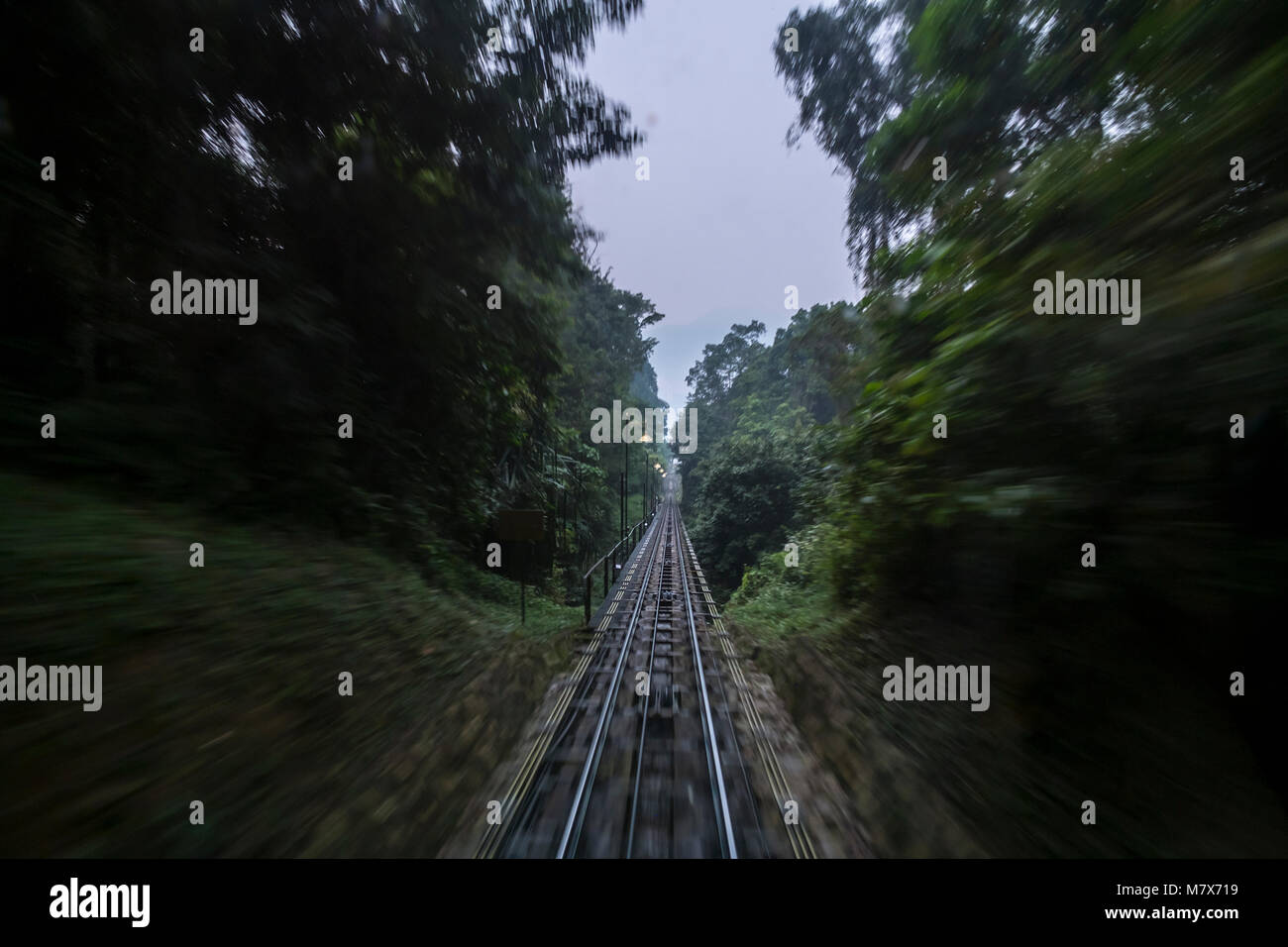 Bukit Bendera Tram at Penang Island, Malaysia Stock Photo - Alamy