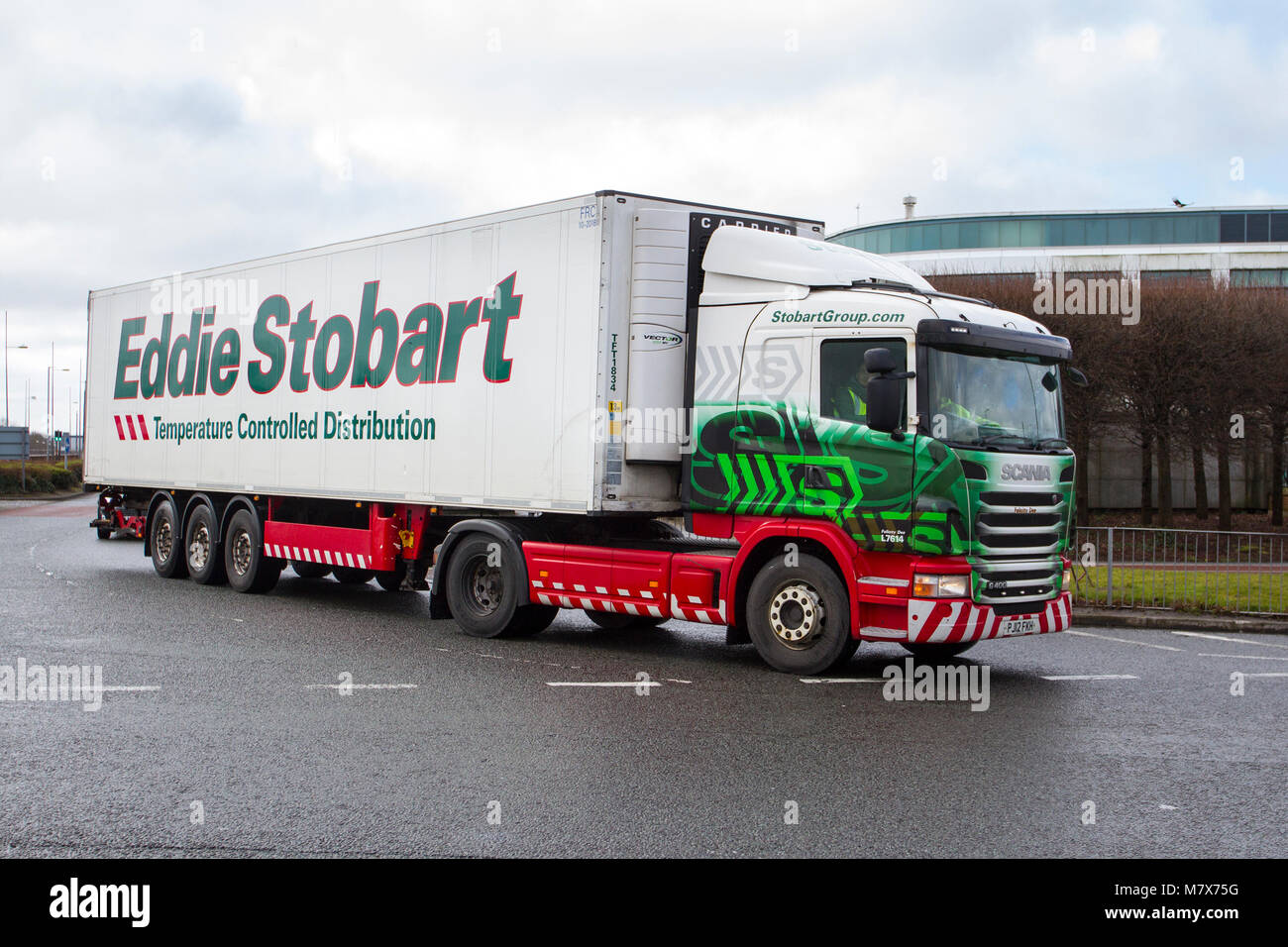 Eddie Stobart Articulated Trailer Lorry Stock Photos & Eddie Stobart ...