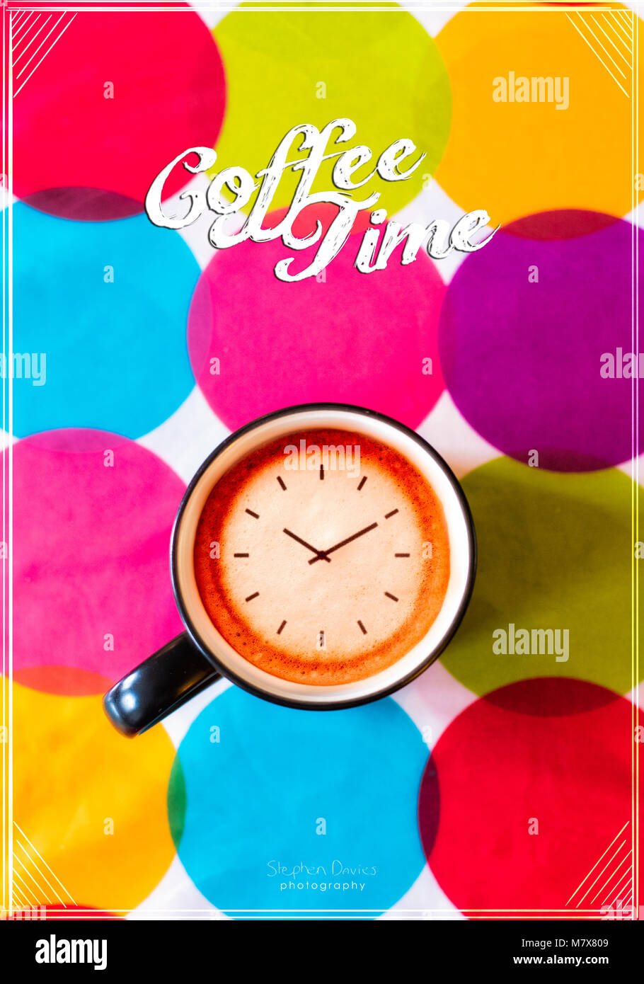 Retro coffee poster hi-res stock photography and images - Alamy