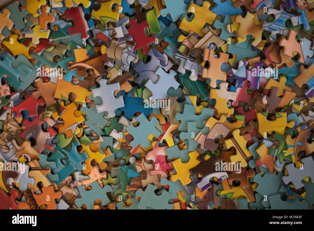 pieces of a puzzle Stock Photo - Alamy