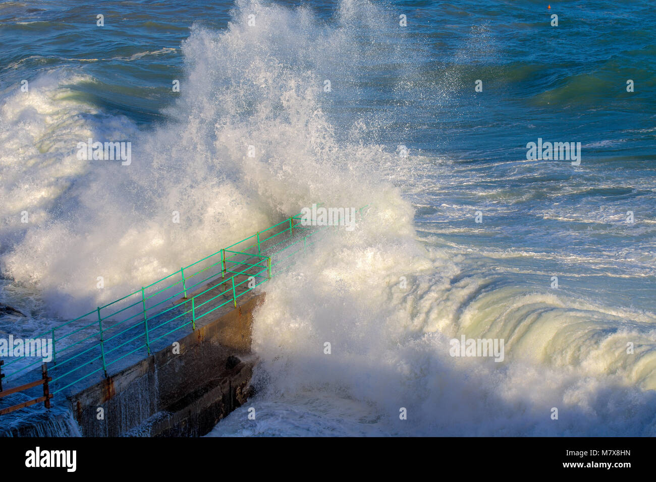 Sennen pier hi-res stock photography and images - Alamy