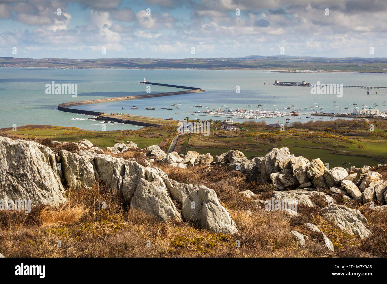 Holyhead Breakwater on the Isle of Anglesey Stock Photo - Alamy