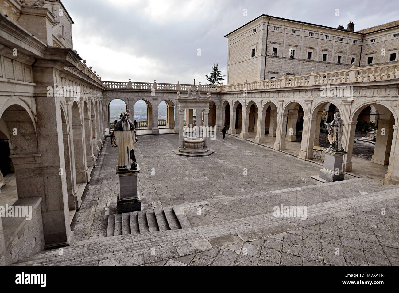 Benedictine Abbey of Montecassino - Italy Stock Photo - Alamy
